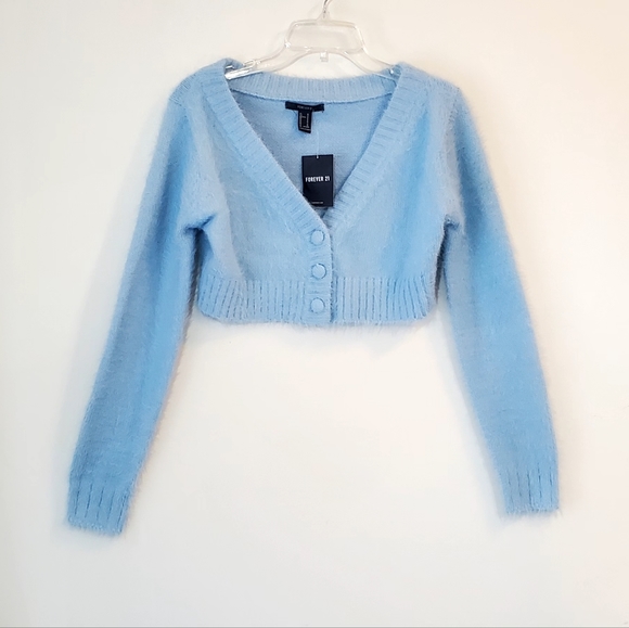 Forever 21 | Sweaters | Nwt Forever 2 Crop Button Sweater | Poshmark